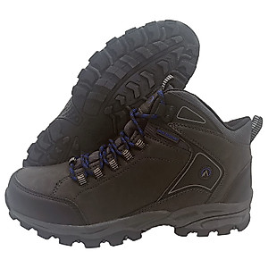 Nevados Glacier Mid Ankle Hiking Boots for Men| Water Resistant, Multi-Terrain, Solid & Durable Design Traction Outsole Contoured Insole