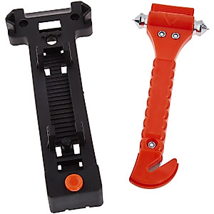 Amazon Basics Emergency Seat Belt Cutter and Window Hammer Tool, Car Accessories, 2 Pack, SW-835