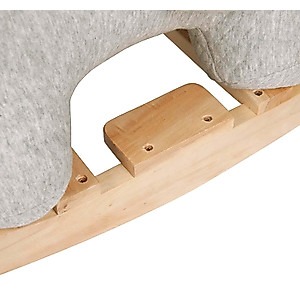 Nattou Rocking Horse Animal for Children, Tembo The Elephant, 10-36 Months, 25"x13"x18" in (64 x 34 x 46 cm), Grey, 929141