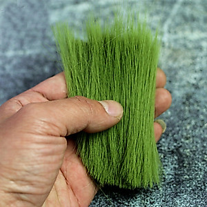 Cayway 4 Pack Simulation Grass Miniature Static Grass Model Grass Tufts Railway Artificial Grass for Train Landscape Railroad Scenery Sand Military Layout Model