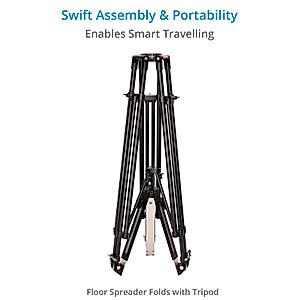 Proaim 100mm Camera Tripod Stand with Aluminum Spreader. Payload of up to 80kg / 176lb. (CST-100-01)