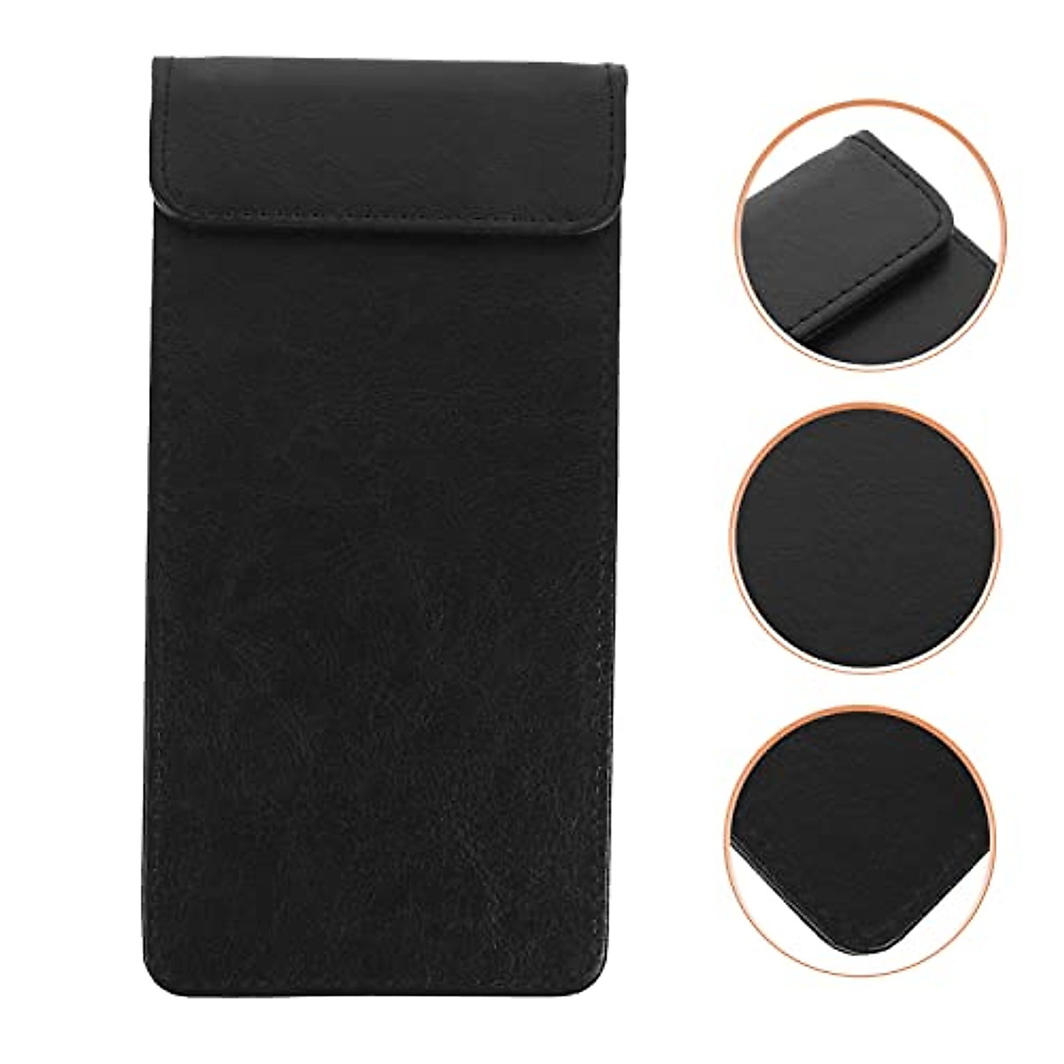 Cabilock 2pcs Bill Folder Paper folders Pocket Note pad Leather Folder Planner clipboard Bill Book Small Server notepads exam Paper Base Clip Boards Paper File Base Mini Paper Clip Pallet