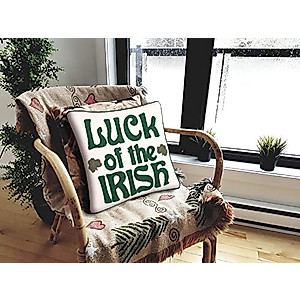 C&F Home 18" x 18" Luck of The Irish Clover St. Patrick's Pillow 18" x 18" Green