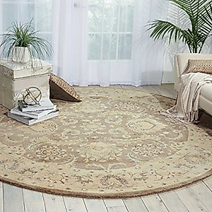 Nourison Jaipur Taupe Rectangle Area Rug, 5-Feet 6-Inches by 8-Feet 6-Inches (5'6" x 8'6")