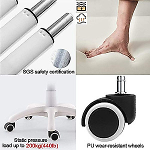 MayNuo Office Chair Gaming Chair Computer Chair Ergonomic Adults Computer Chair Petal Swivel Chair with Soft Seat,Adjustable Desk Chair Upholstered Armchair for Bedroom Living,Home Offi/Gray/33*42*35C