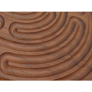 Chartres Labyrinth, Wooden Finger Labyrinth, Finger Labyrinth, Finger Labyrinth Wood, Meditation Corner, Wood Labyrinth, Breathing Tool (Walnut wood)