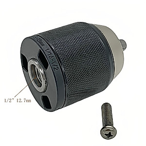 N242399 766015-4 763252-1 763248-2 Chuck Keyless 2-13mm 1/2-20UNF Replacement for DeWALT BOSCH MAKITA HITACHI Ryobi BIT