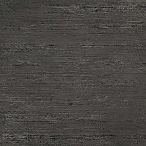 Convenience Concepts American Heritage Round Coffee Table with Shelf, Wirebrush Dark Gray