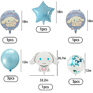 20Pcs Cute Anime Party Decoration Balloons,Aluminum Film Material Double Sided Balloons,Anime Theme Party Supplies,Kawaii Birthday Party Ballons (GG-03)