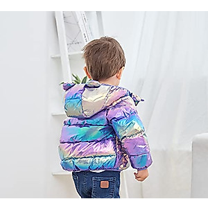 UNICOMIDEA Baby Girl Clothes 12-18 Months Cute Baby Winter Coat Long Sleeves Infant Zipper Jackets Size 18M Puffer Outerwear Coats Fashion Baby 1st Holiday Jacket