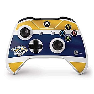 Skinit Decal Gaming Skin compatible with Xbox One S Controller - Officially Licensed NHL Nashville Predators Alternate Jersey Design