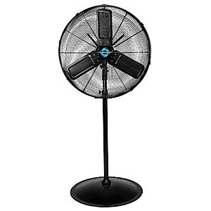 Tornado 24" Outdoor Rated IPX4 Water-Resistant Metal Oscillating Pedestal Fan - 7600 CFM - cETL