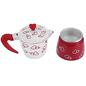 Alvinlite Moka Pot, 3 Cup (150ML / 5.07Oz) Stovetop Espresso Maker, Italian Coffee Espresso Machines for Home for Gas or Electric Ceramic Stovetop for Cappuccino or Latte