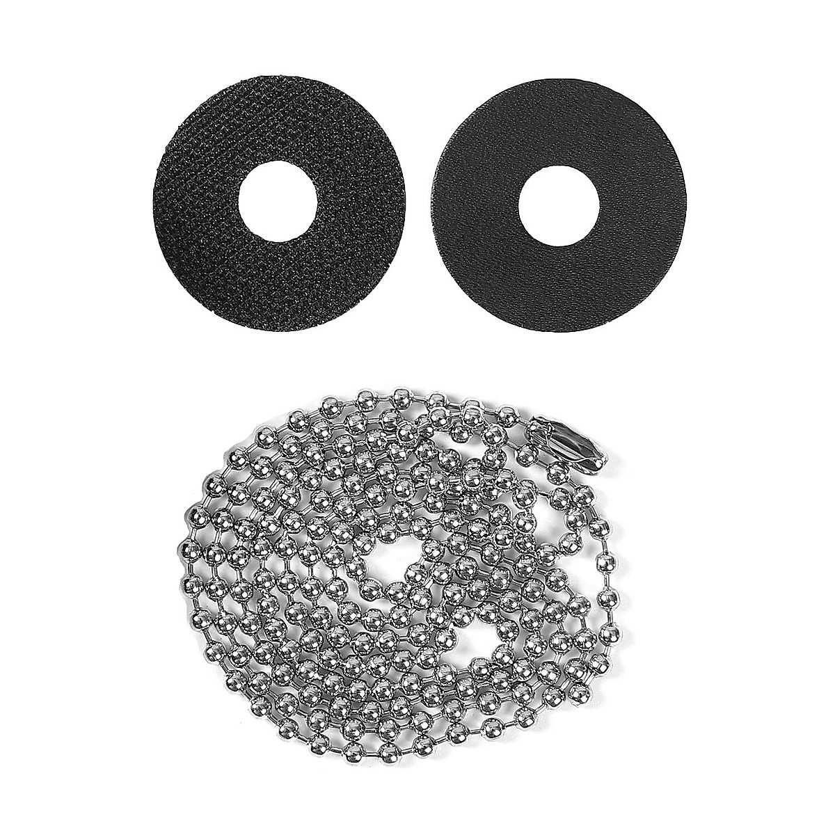 Sheriff Badge Holder, Made of Cowhide, Universal, Black, Deputy Badge Holder, Metal Clip and Chain Included