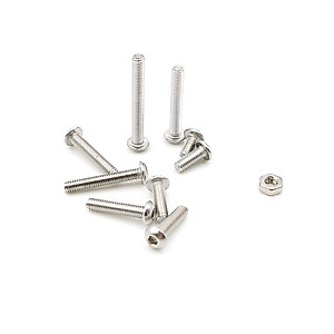 HVAZI Metric M3 304 Stainless Steel Button Head Socket Cap Screws Nuts Assortment Kit