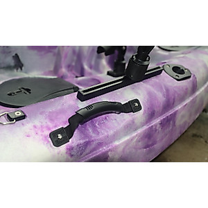 12 Pack of Fishing Rigging D-Ring Kayak with 304 M6 Screw Kit for Boat Canoe Kayak,Give Free Install Tools (Square)