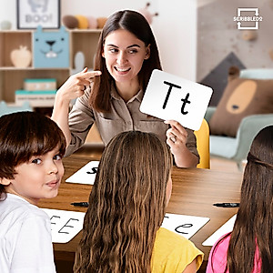 Scribbledo Set of 5 Small White Board Dry Erase Boards Classroom Pack Mini White Boards 5" x7” Double Sided Personal Whiteboards for Students Teachers School Supplies Lapboards