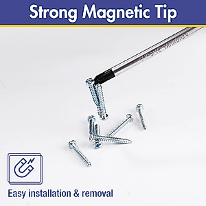 WORKPRO Magnetic Screwdrivers Set, Phillips & Flat & Slotted & Torx Screwdriver Tools Set with Organizer, Professional Repair Tool Kit for Industrial Household Mechanics(12-Piece)