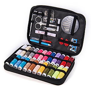 IRDFWH 24 Rolls of Thread Sewing Box Set Multifunctional Sewing Kit Sewing Sewing Thread Box Storage Box