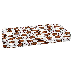 Lyzelre American Football Fitted Crib Sheet,Classic Design Rugby Balls in Cartoon Style Sports Competition Microfiber Silky Soft Toddler Mattress Sheet Fitted,28"x 52"x 8'',Baby Sheet for Boys Girls