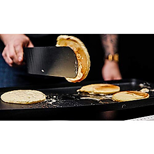 GRILLGOAT Griddle Accessories Kit - 11 Piece Griddle Tool Kit - Stainless Steel Metal Spatula Set, Scraper, Turner, Tongs, Egg Rings and More- Perfect for Blackstone or Hibachi BBQ