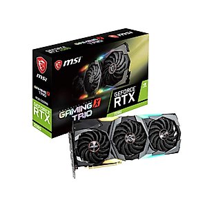 MSI Gaming GeForce RTX 2080 8GB GDRR6 256-bit VR Ready Graphics Card (RTX 2080 GAMING X TRIO)