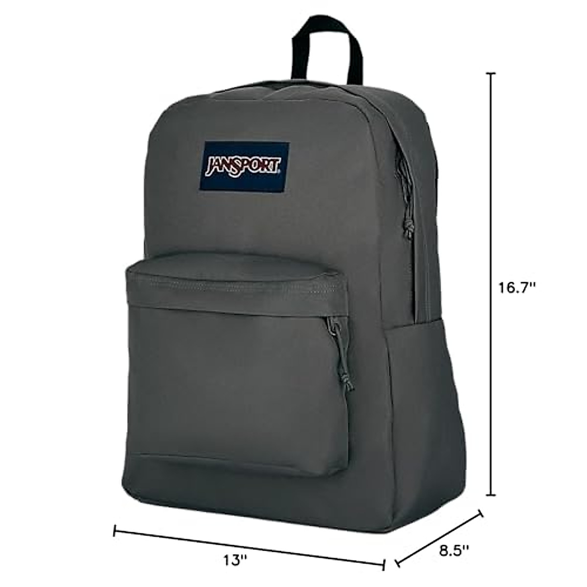 JanSport Superbreak Backpack - Durable, Lightweight Premium Backpack, Graphite Grey