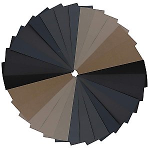 VIBRATITE 48 Pieces Wet Dry Sandpaper, 320 to 10000 Fine Grit Sand Paper Assortment Pack, 9 x 3.6 Inch Sanding Sheets for Automotive Wood Metal Polishing Finishing