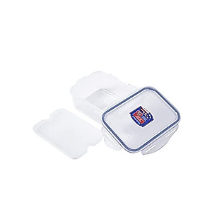 LocknLock Easy Essentials Rectangular Butter and Cheese Container Food Container, Small, 15.0 Ounce - Clear