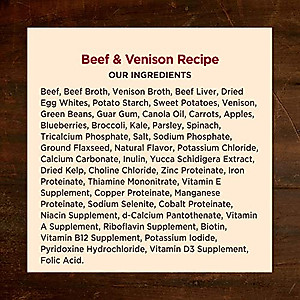 Wellness CORE Hearty Cuts Natural Wet Grain Free Canned Dog Food, Beef & Venison, 12.5-Ounce Can (Pack of 12)