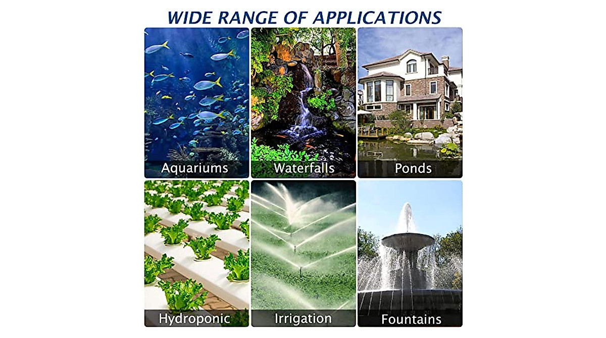 Water Rebirth Submersible Pump for Aquariums & Ponds