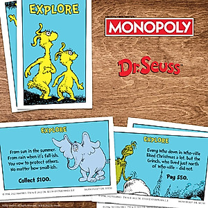 Monopoly: Dr. Seuss | Buy, Sell, Trade Dr. Seuss Books | Collectible Classic Monopoly Game Featuring Custom Game Board & Artwork | Officially-Licensed Dr. Seuss Game & Merchandise