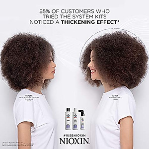 Nioxin System Kit 6, Strengthening & Thickening Hair Treatment, For Bleached & Chemically Treated Hair with Progressed Thinning, Trial Size (1 Month Supply)