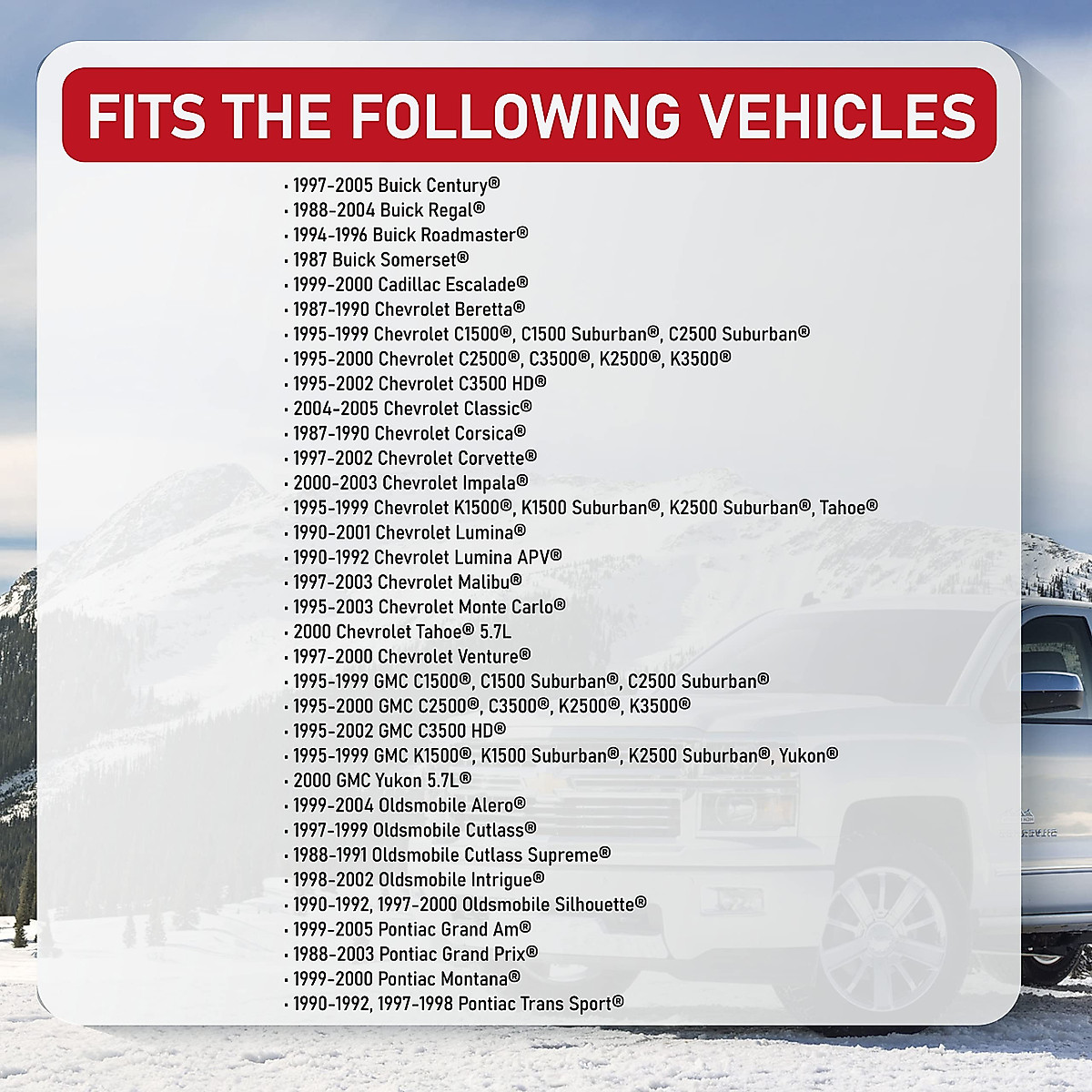 HVAC Blend Door Actuator - Replaces 604107, 16124932, 16177412, 604-107 - Compatible with Chevy, GMC Vehicles and More - Tahoe, Monte Carlo, Corvette, Malibu, K1500 Suburban, Yukon, Regal