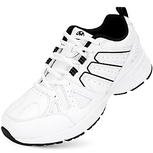 Women Cross Trainer Walking Shoes Fitness with Arch Support White Black