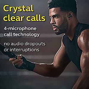 Jabra Elite Active 75t True Wireless Earbuds with Wireless Charging Enabled Case, Gray (Renewed)