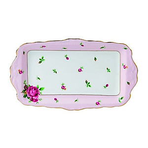 Royal Albert New Country Roses Pink Sandwich Tray