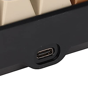 Zyyini 61keys Mechanical Keyboard,Line Separation Typ C Gaming Keyboard Mixing Light Ergonomics Key,Computer Keyboard for Win2000, ME,XP, Vista,Win 7,HarmonyOS, Win 8,Win 10,Android,OS X(Green axis)