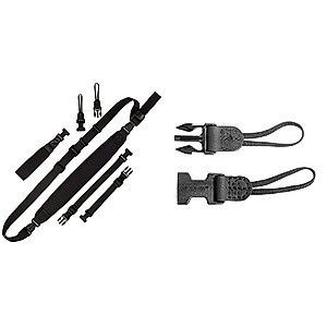 OP/TECH USA Camera Strap Kit with Uni-Loop System Connectors, Black