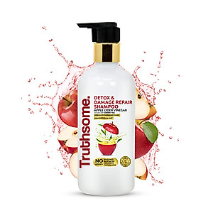 TRUTHSOME Detox & Damage Repair Shampoo with Apple Cider Vinegar & Green Tea, No Silicones, Sulphates, Parabens, Phthalates 300 ml