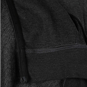 MAJECLO Women's Active Slim Fit Zip-Up Hoodie Jacket Long Sleeve Sweatshirt (Medium, Slim_Charcoal)