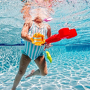 Melissa & Doug Sunny Patch Louie Lobster Claw Catcher - Grab-and-Squeeze Pool Toy For Ages 5+ years