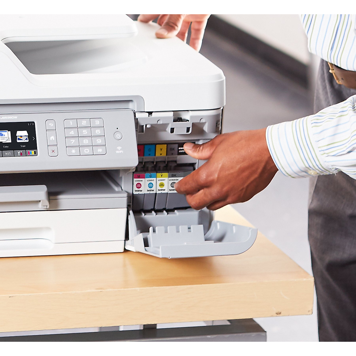 Brother MFC-J6535DW All-in-One Color Inkjet Printer, Wireless Connectivity, Automatic Duplex Printing, Amazon Dash Replenishment Ready