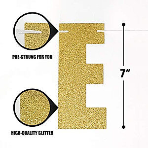 Pre-Strung Cheers to 30 Years Birthday Banner (Gold) - Dirty 30 Birthday Decorations for Him , 30th Birthday Decor , 30th Anniversary Decorations , Mens 30th Party Decorations & Supplies - By Prazoli