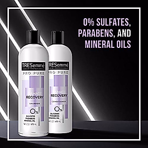 TRESemmé Pro Pure Shampoo for Damaged Hair Damage Recovery Sulfate, Paraben and Dye Free, 16 Fl Oz (Pack of 4)