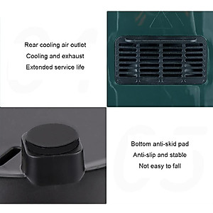 ELEdvb Home Air Fryer Large Capacity Oven Smart Fryer Fully Automatic Electric French Fry Maker Multifunctional Fryer (Green 26.5 * 32 * 31.5cm) (Green 26.5 * 32 * 31.5cm) (Green 26.5 * 32 * 31.5cm)