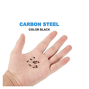 Youngran 840pcs Countersunk Flat Head for Phillips Screw Set M1.4 M1.6 M2 M2.5 M3 Carbon Steel Black Computer Notebook Laptop Small Screws Leisurely