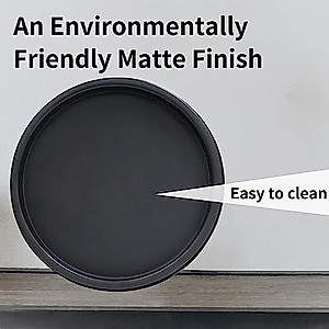 Round Decorative Tray,11.4" Serving Circle Tray,Decorative Tray for Coffee Table Centerpieces Modern Farmhouse Home Decorations,Candle Holder Tray, Home Decor Tray