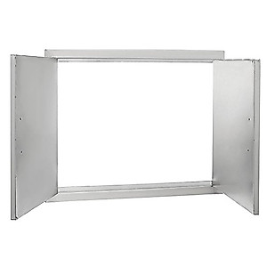 SHZOND 30.5" W x21 H BBQ Access Door 304 Stainless BBQ Island Door Heavy Duty Double Door Great for Outdoor Kitchen