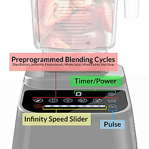 Blendtec Original Designer Series Blender and 90 Oz WildSide+ Jar - Kitchen Blender Bundle - Stainless Steel